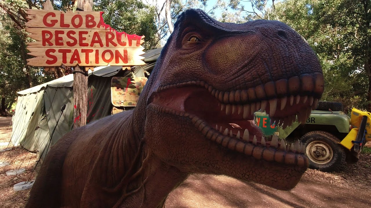 Dinosaurs. Get up close to large, life like dinosaurs. At Werribee Zoo ...