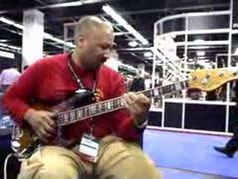 Alex Al at EBS booth, Winter NAMM 2006, pt2