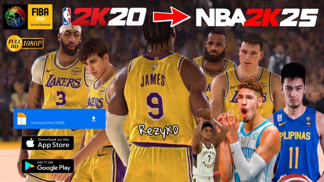 NBA 2K20 Updated Roster 2K24 Android|& 2K25 no need f1vm,Fiba,Olympic ...
