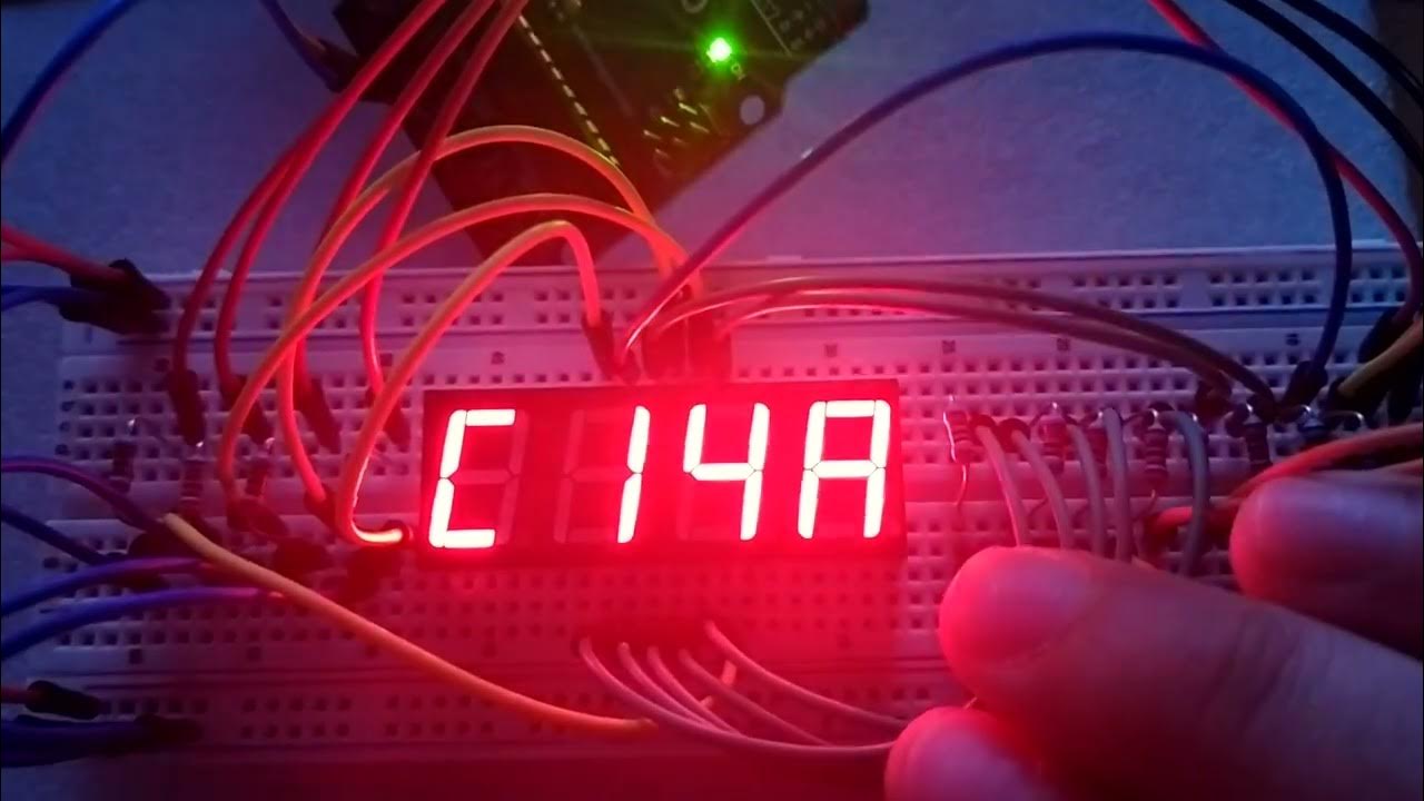 Counting Hexadecimal on 4 Digit 7 Segment Display, with help of Shift Register and Transistors ...