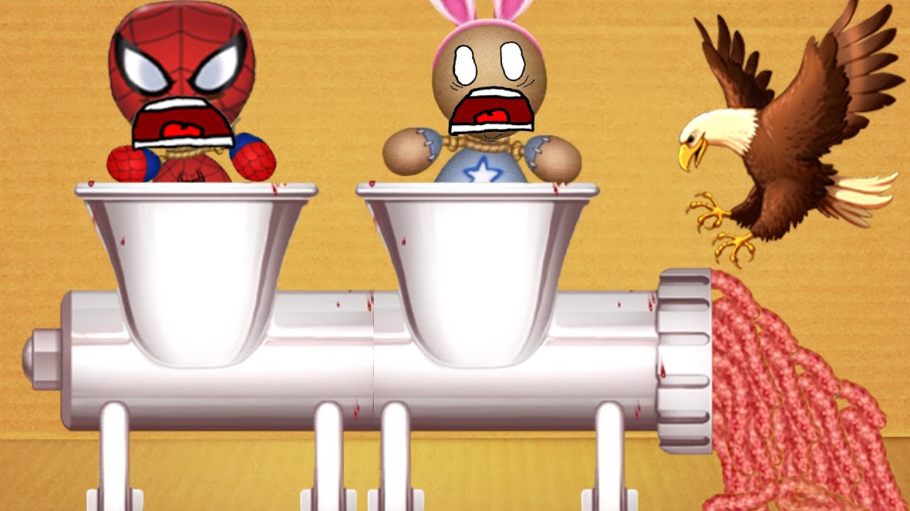 The Bald Eagle VS Spider Buddy - Kick The Buddy - YouTube