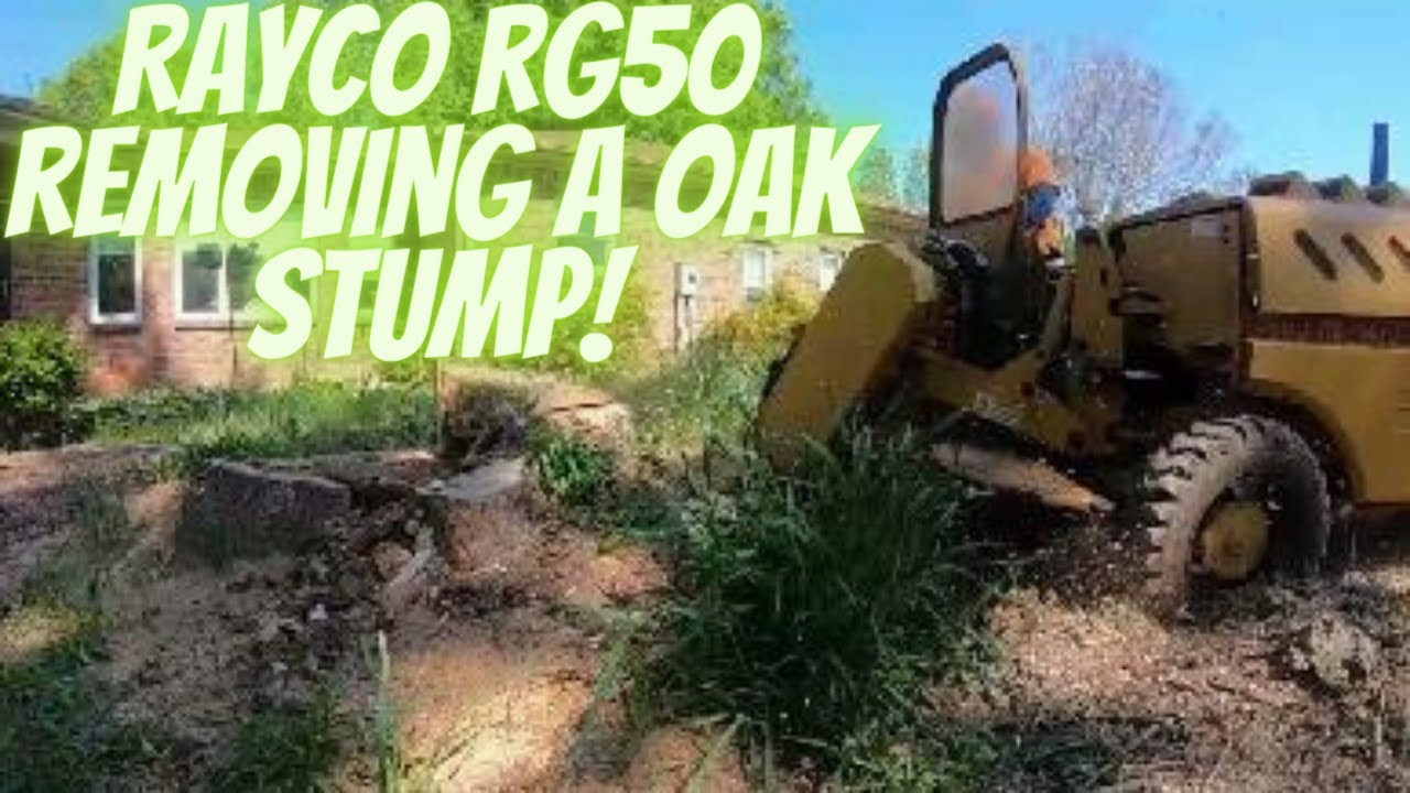 The Rayco Rg 50 Makes Quick Work of a Stump - YouTube