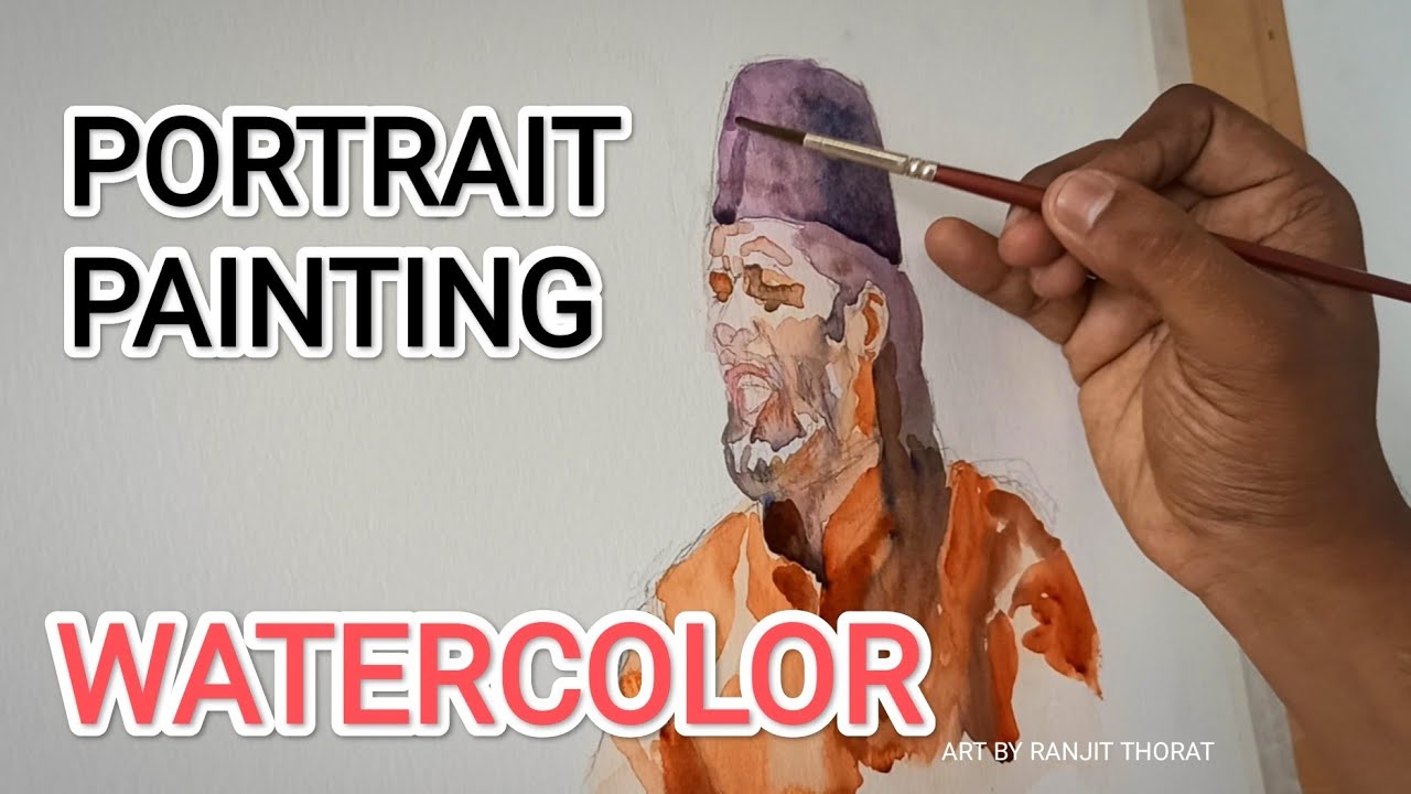 🎨WATERCOLOR PORTRAIT PAINTING 🎨| DRAWING |SKETCH | TUTORIAL|ARTIST ...