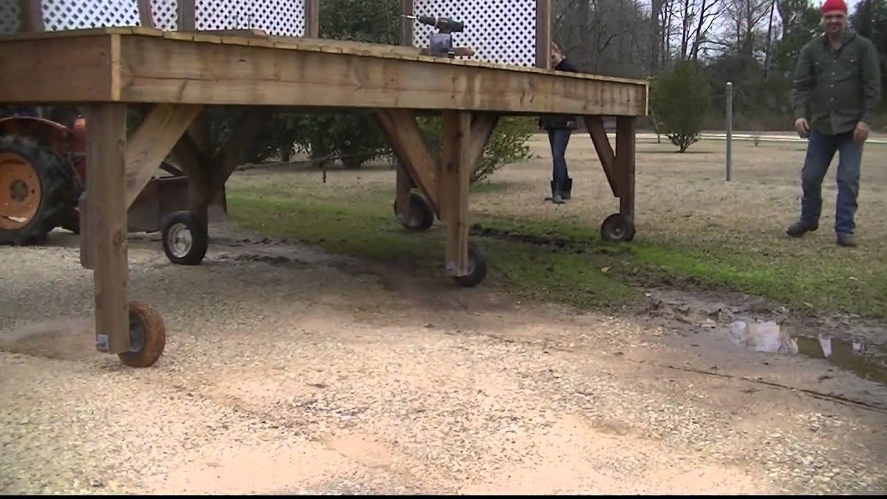 Moving a Deck/Porch Redneck style lol. Little on the Nova - YouTube