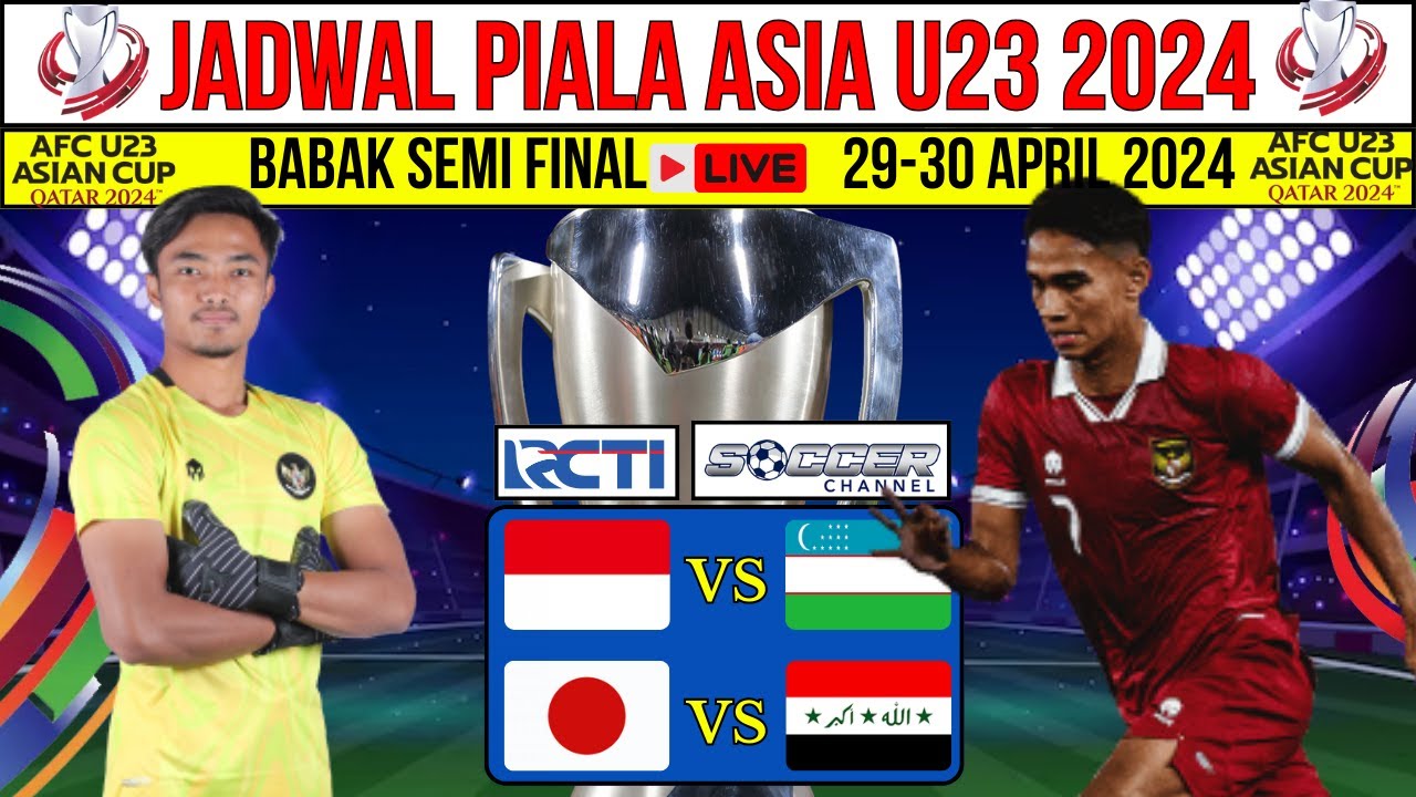 Jadwal Semi Final Piala Asia U23 2024~Indonesia vs Uzbekistan~Jepang vs ...