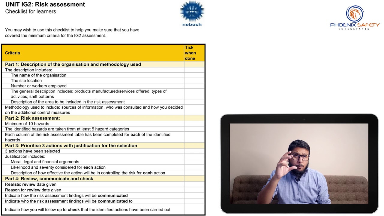 NEBOSH IG2 Report Overview | International General Certificate ...