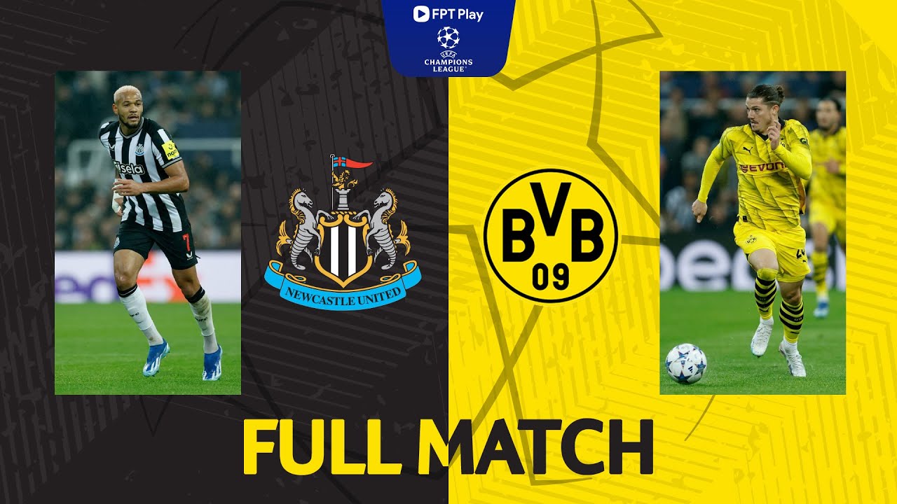 FULL MATCH: NEWCASTLE - DORTMUND | UEFA CHAMPIONS LEAGUE 23/24 - YouTube