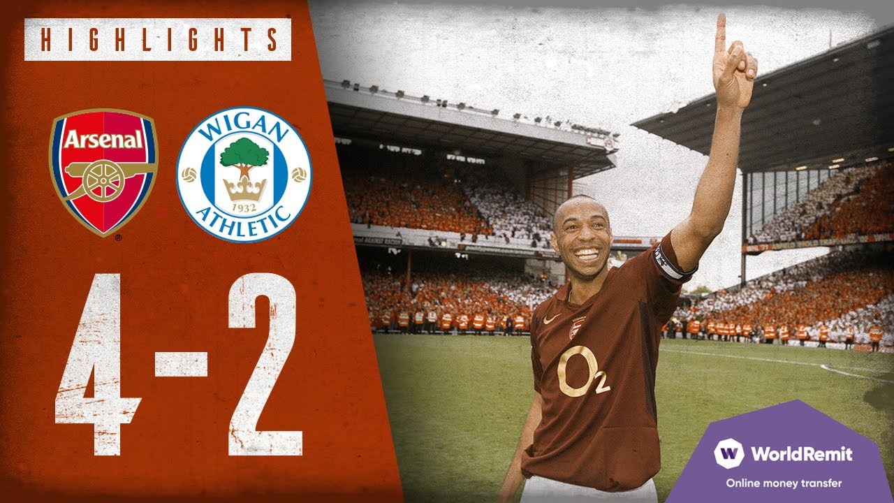 ️ THE LAST MATCH AT HIGHBURY | Arsenal 4-2 Wigan | Classics highlights ...