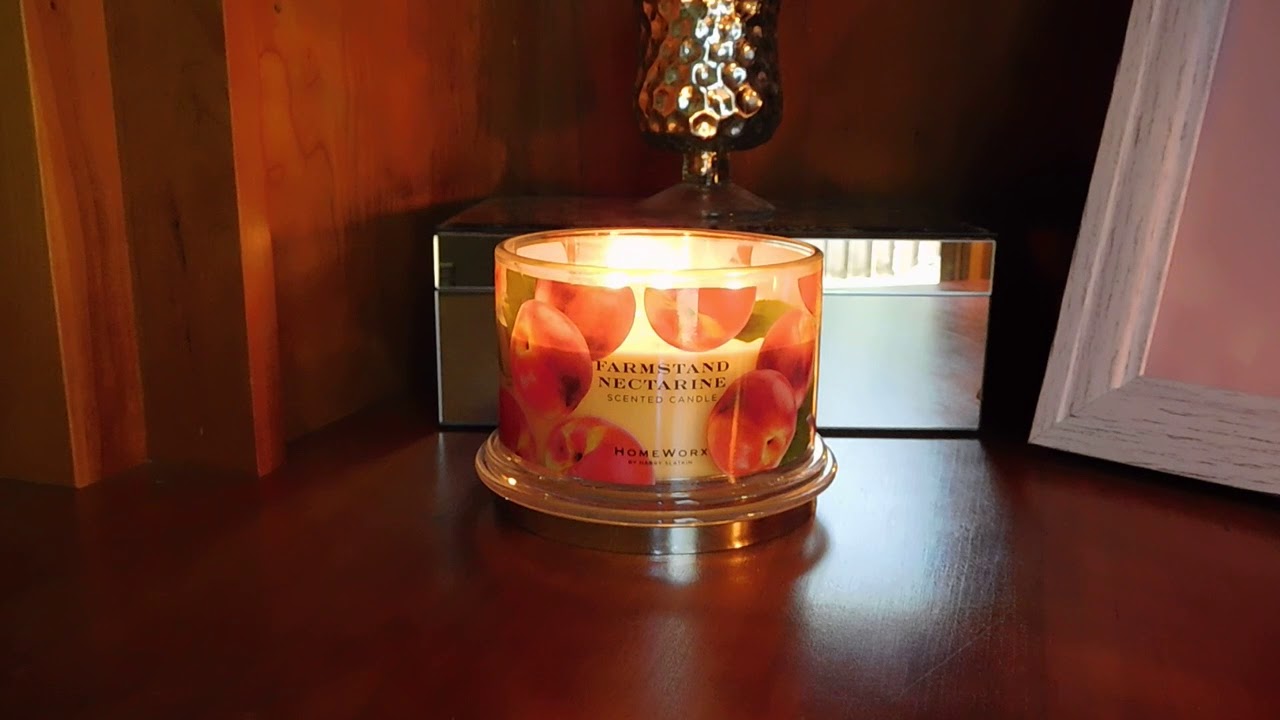 Candle Review: HomeWorx Farmstand Nectarine! - YouTube