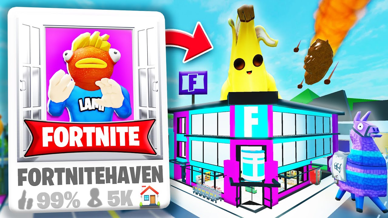 ich ERSTELLE ein FAKE BROOKHAVEN SPIEL! (Fortnite in Roblox) - YouTube