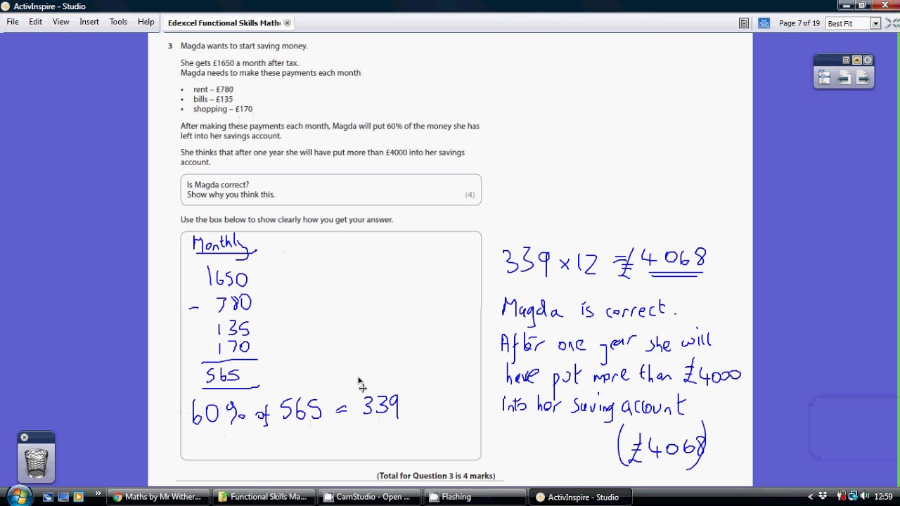 Edexcel Functional Skills Mathematics Level 2 17 21 July 2017 Q3 edexcel-functional-skills-mathematics-level-2-17-21-july-2017-q3