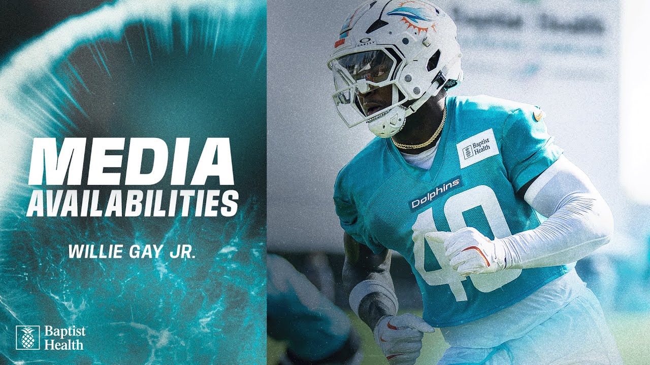 Willie Gay Jr. meets with the media | Miami Dolphins - YouTube