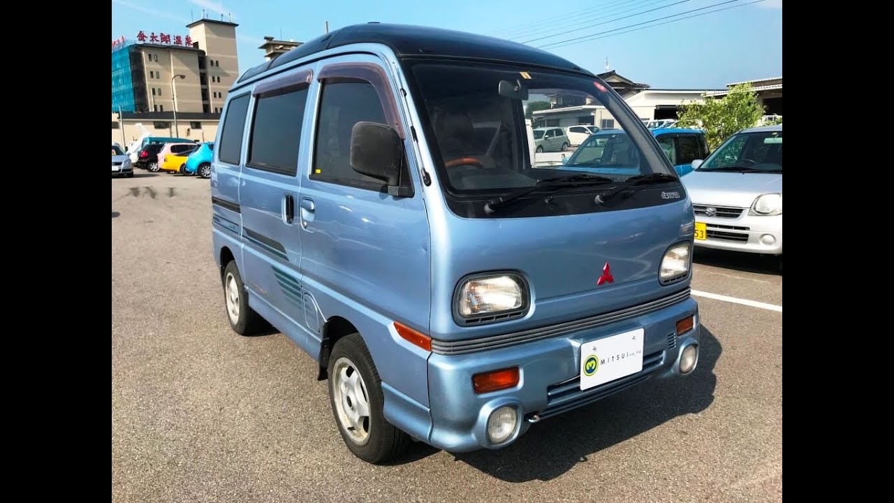 Mitsubishi minicab bravo Mini van (Kei mini truck)Japan's For sale 4WD ...