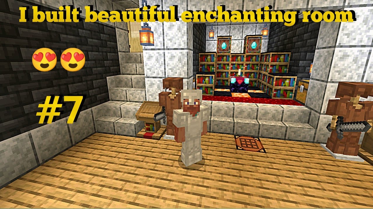 How To Build a Enchanting room-Level 30 Enchanting😍😍. Minecraft ...