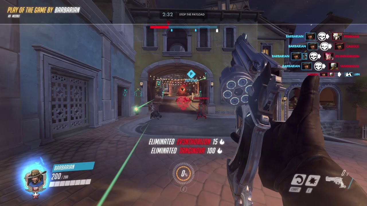 my first sextuple kill in overwatch - YouTube