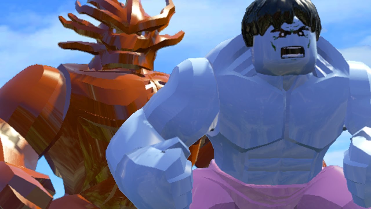 Grey Hulk Vs Groot - Lego Marvel Super Heroes Game - YouTube