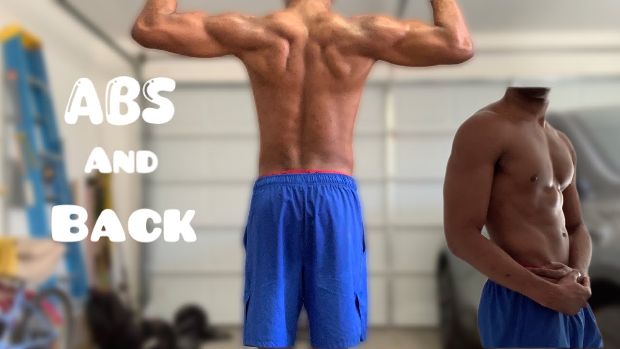 Abs/ A Back workout using dumbbells only - YouTube