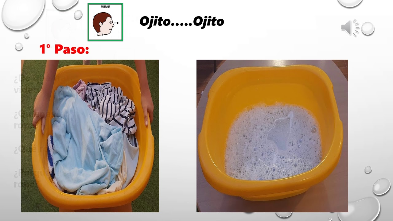 Ayudo a mamá a lavar y tender mi ropa ok - YouTube