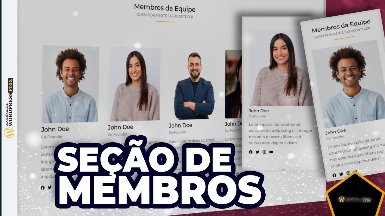 Como Criar Um Bloco, Seção de Staff ou Membros de Uma Equipe No ...