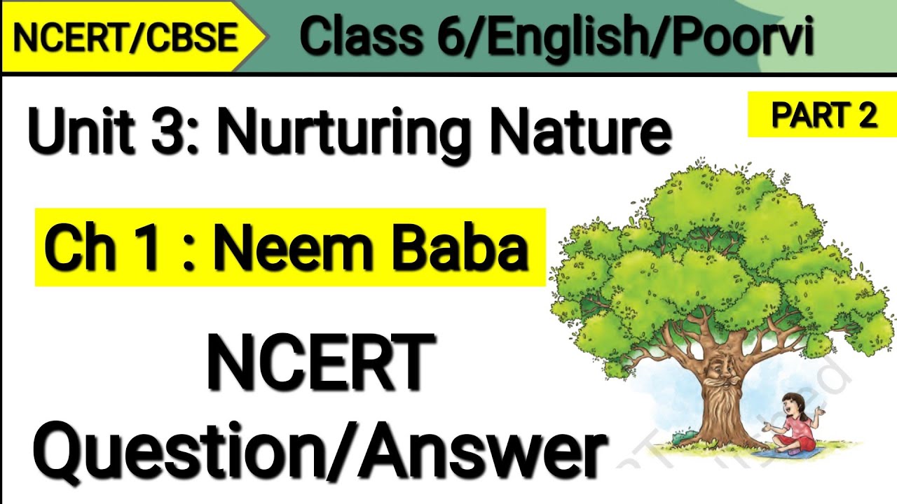 Class 6 English Neem Baba | Question Answer | Solution Neem Baba ...