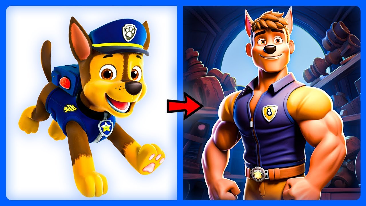 🏋️ PAW PATROL as BODYBUILDER 🦴 All Characters - YouTube