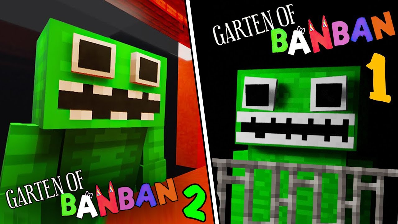 [All Chapter] Garten of BanBan 1 2 Minecraft - map - YouTube