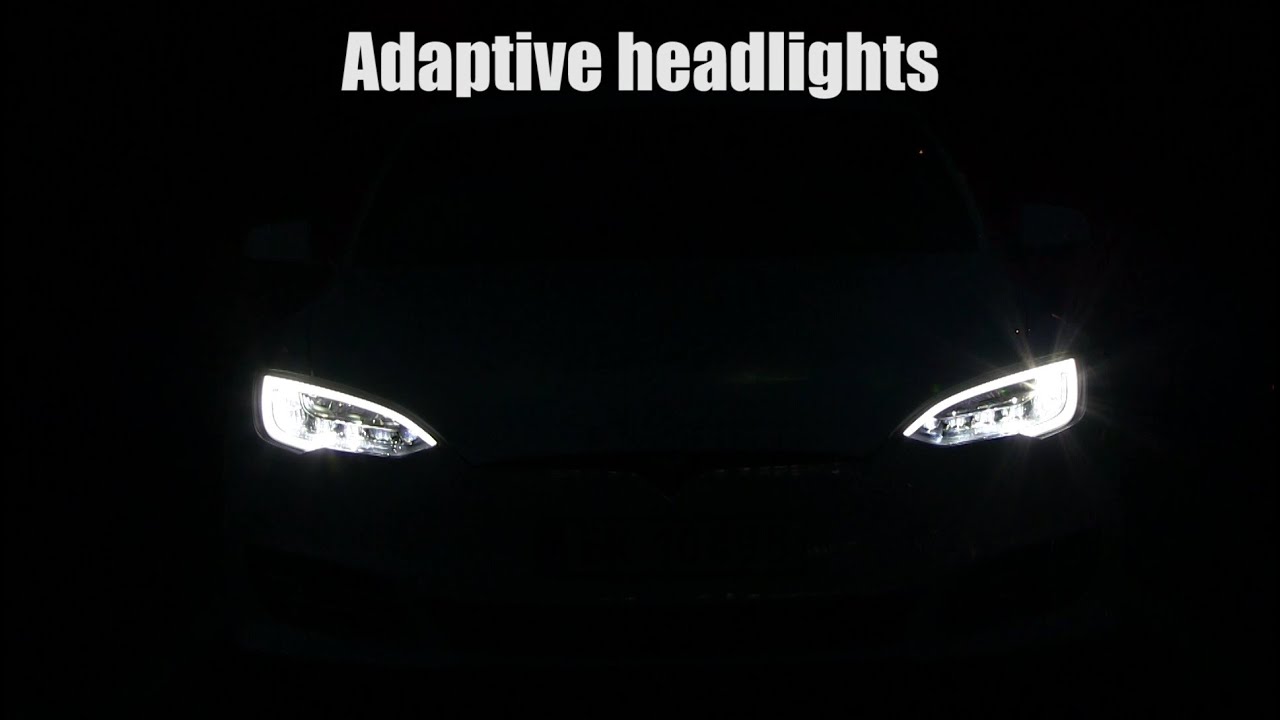 Tesla Model S facelift headlights front view - YouTube