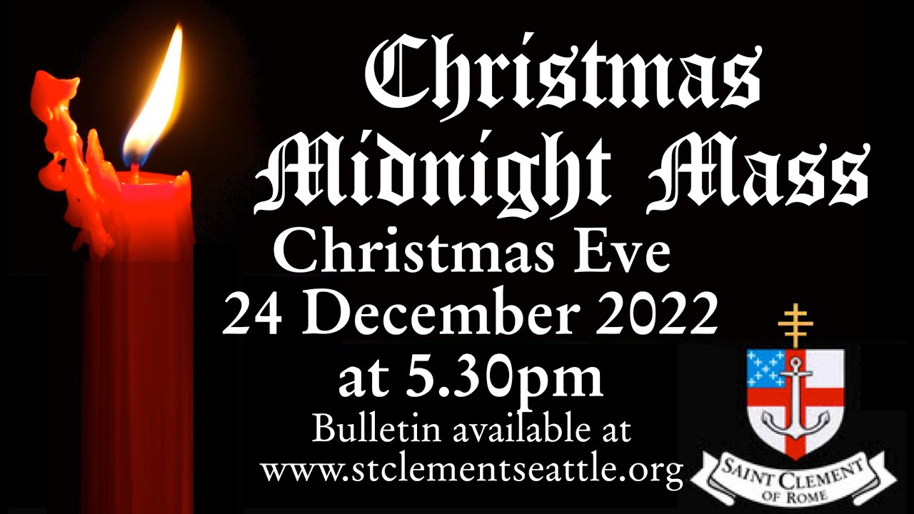 Solemn Midnight Mass of Christmas at 5.30pm - YouTube