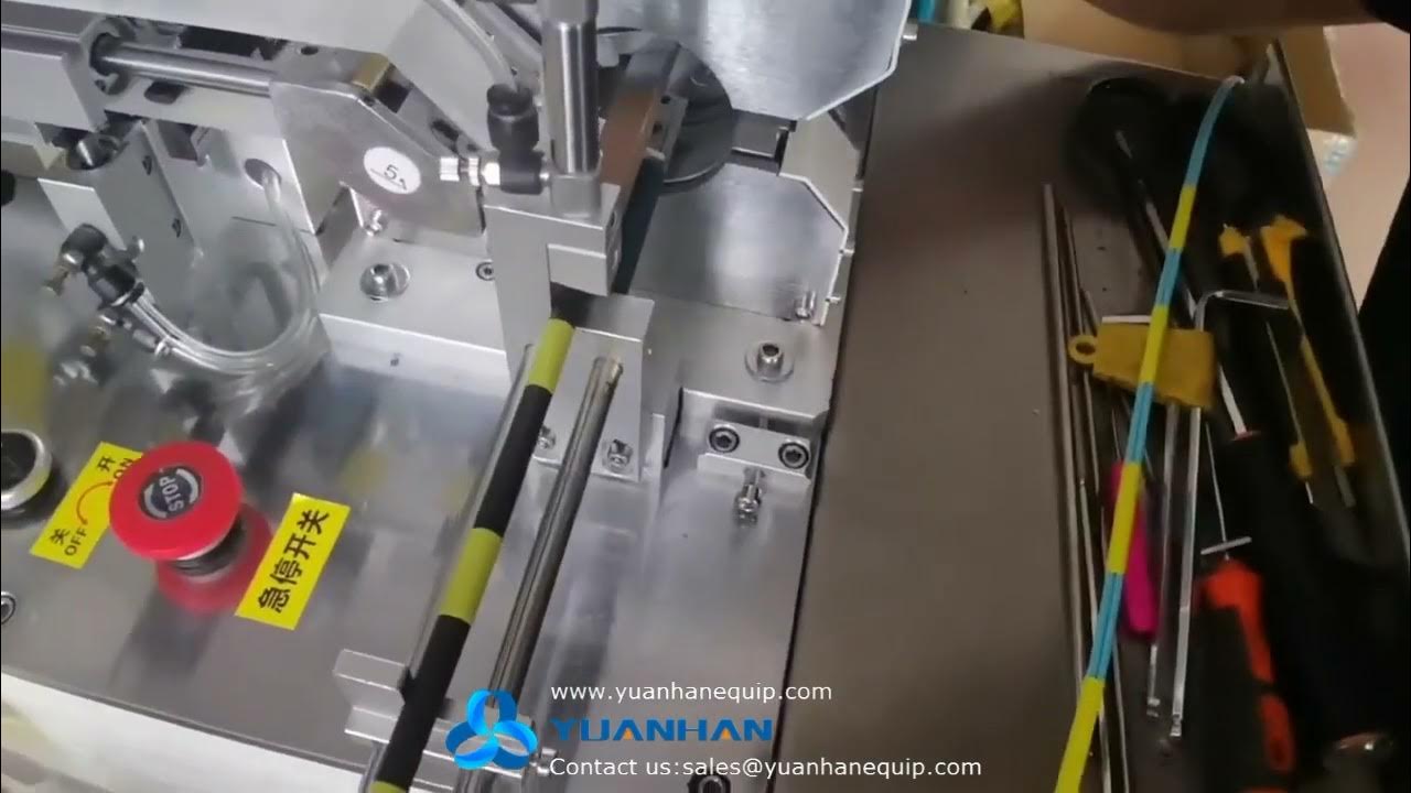 Wire and Cable Label Wrapping-around Machine ZCUT-660 - Yuanhan - YouTube
