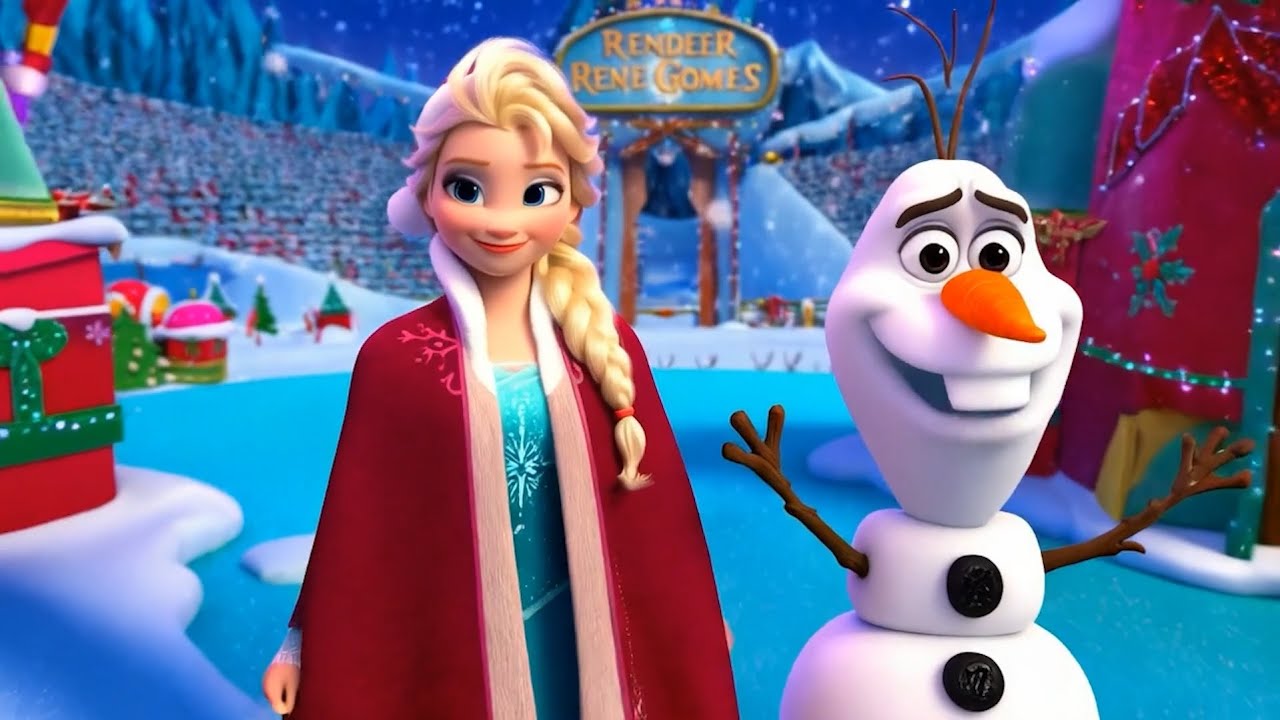 Christmas Music Frozen Elsa and Olof - YouTube