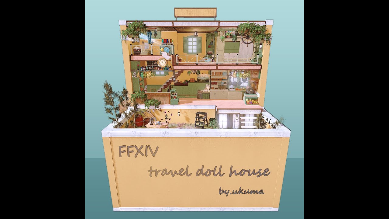 FFXIV housing - travel doll house - YouTube