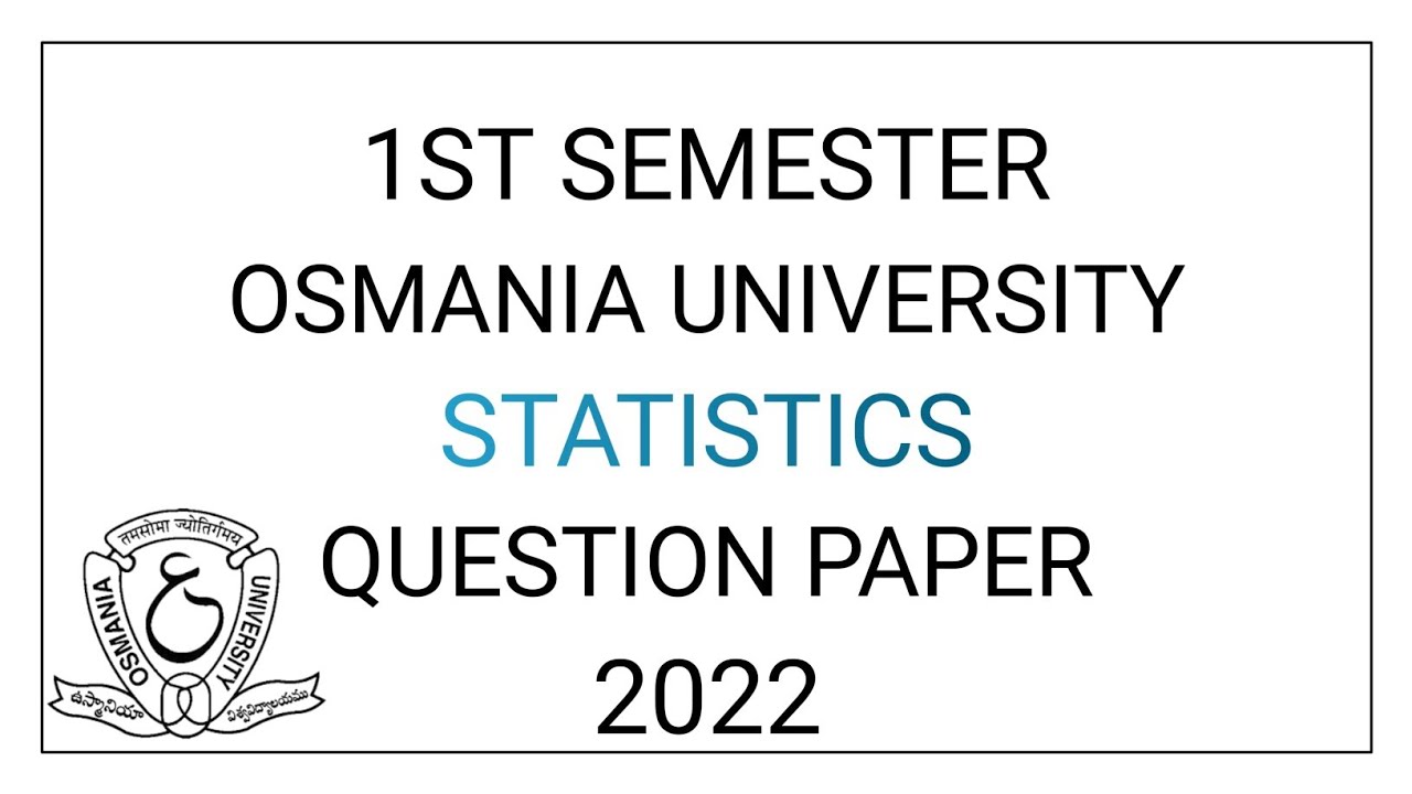 1st year 1st sem statistics question paper | sem 1 stat question paper ...