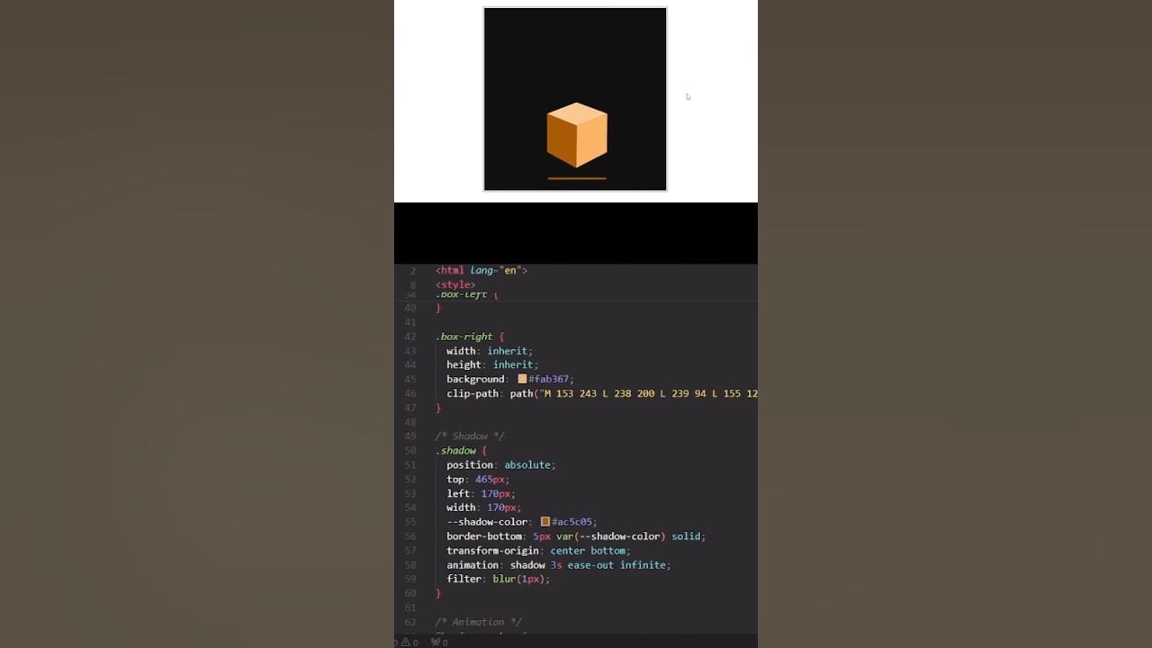 Jumping Box Html Css Coding Shorts 🖇️ Html Css Coding Shorts