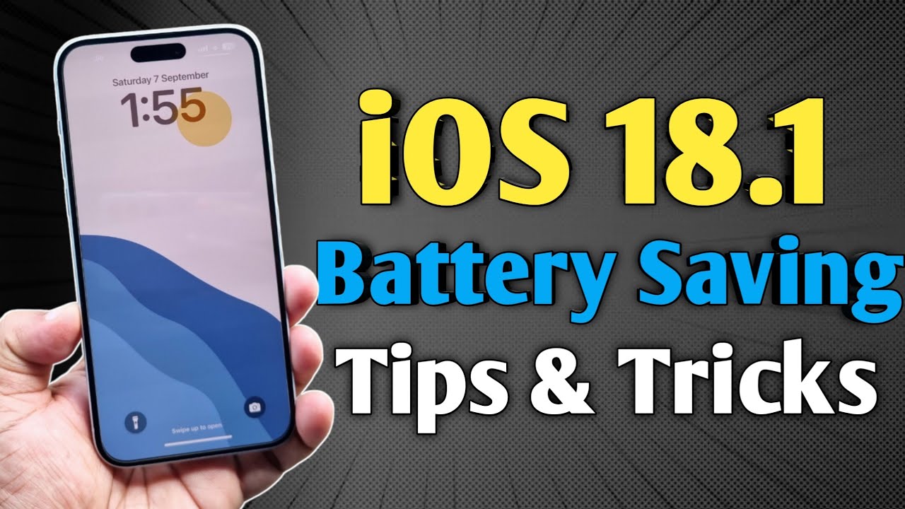 iOS 18.1 Battery saving tips | iOS 18.1 Battery Drain issue in iPhone ...