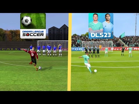 DLS 15 VS DLS 23 (Free Kick Comparison) - YouTube