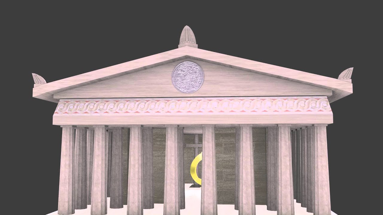 Parthenon Model: First full render - YouTube