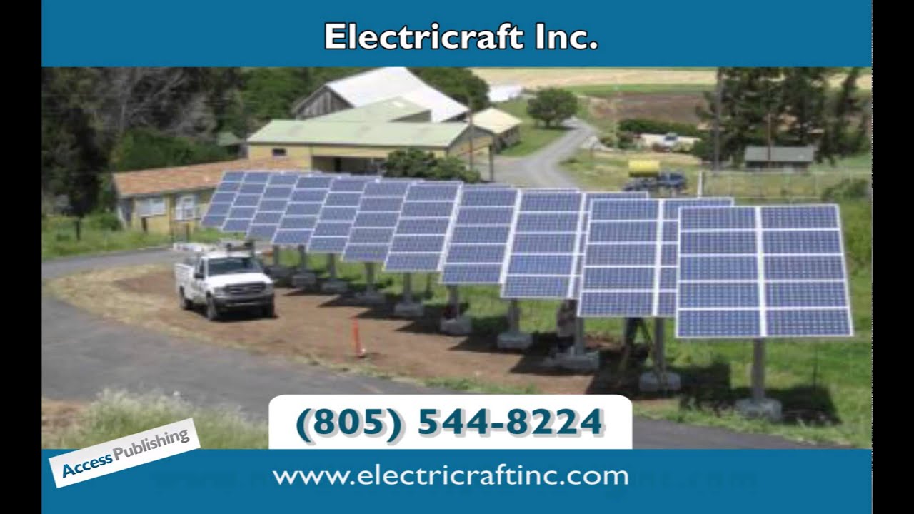 Solar Panels San Luis Obispo - Electricraft Inc - YouTube