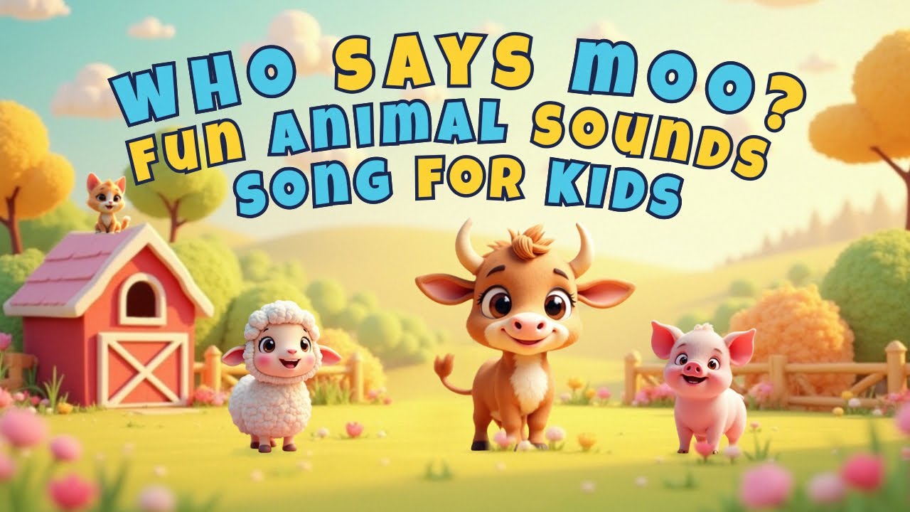 Who Says Moo? 🐄 | Fun Farm Animal Sounds Song for Kids | Tiny Dreamers ...
