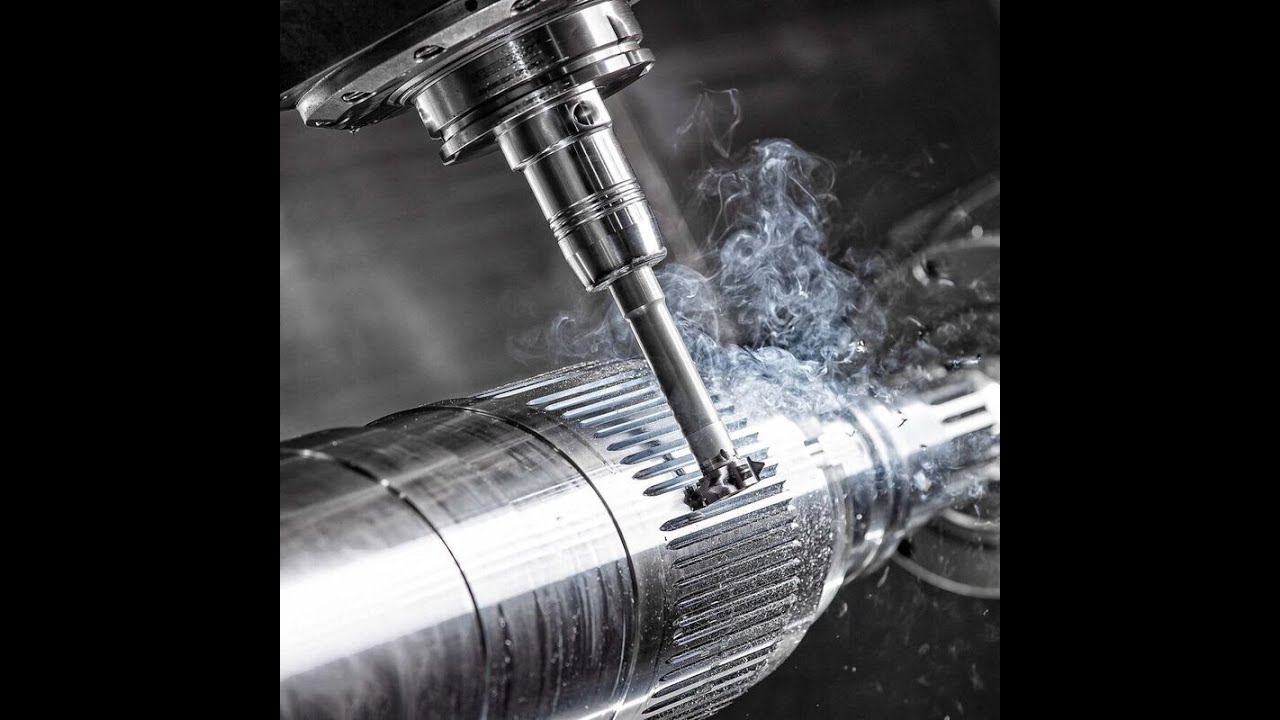 Manufacturing a spline shaft - YouTube