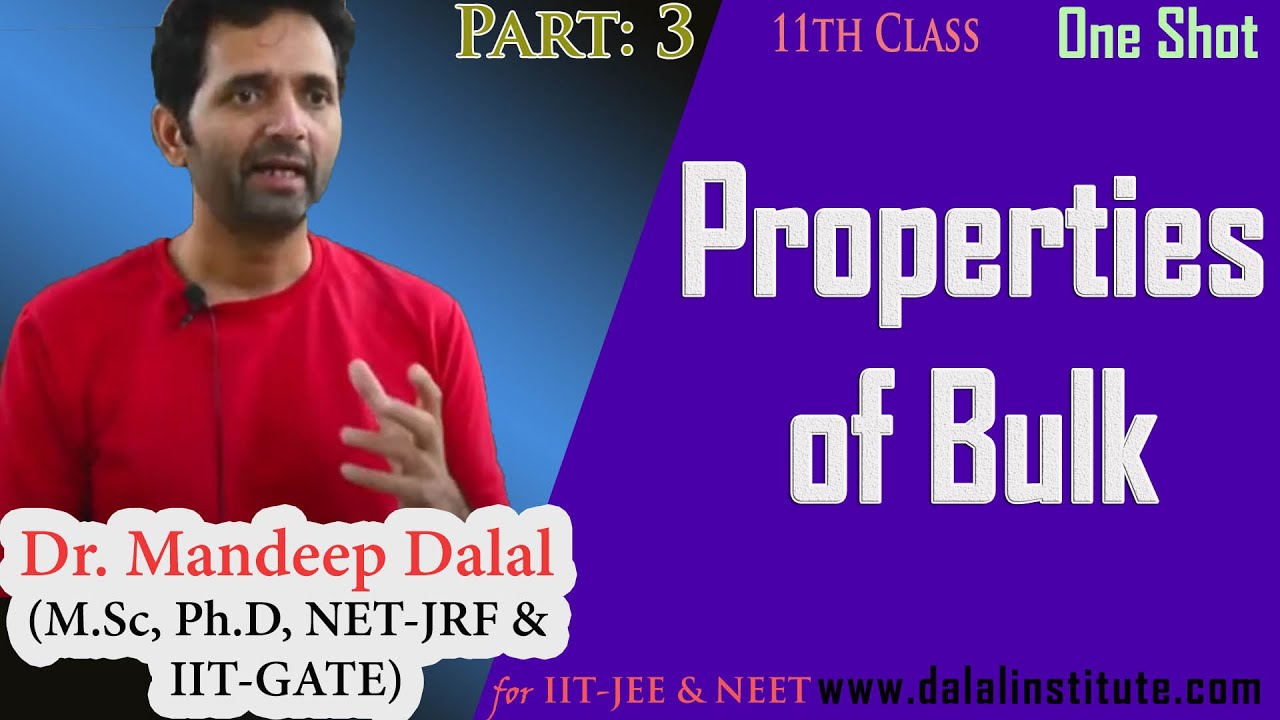 Part 3: Properties of Bulk Matter (Chapter 7 - Physics) NEET, IIT-JEE ...