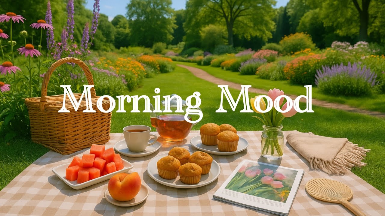 A Gentle Morning Picnic 🧺🌸 Fresh air, soft sunlight, and a cheerful ...