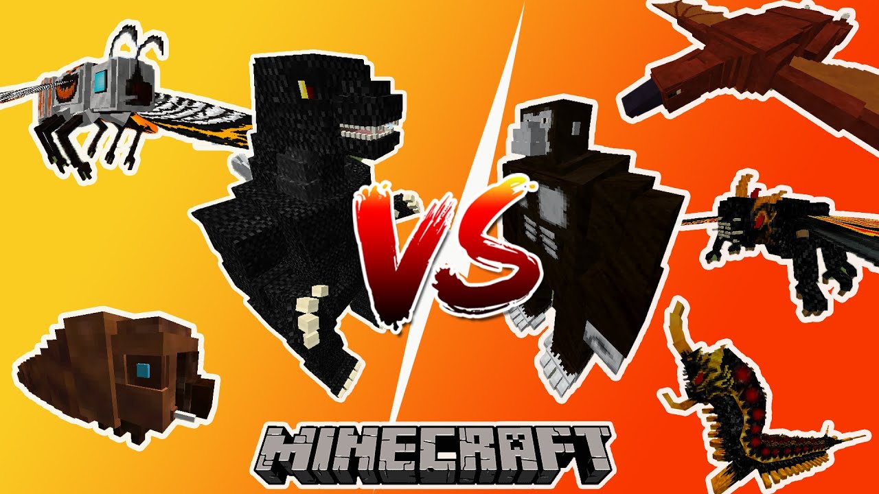 Godzilla Vs King Kong Vs. Mothra Vs. Rodan Vs. Battra in Minecraft ...