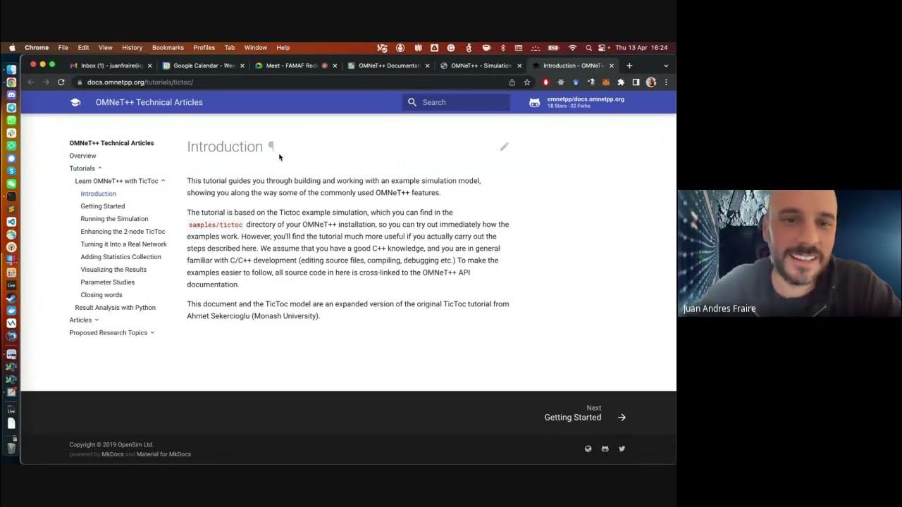 Introducción a Omnet++ (Tutorial TicToc) - YouTube