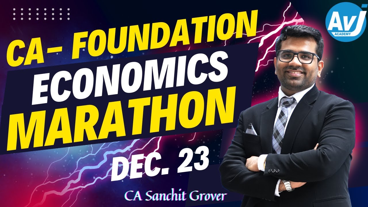 Business Economics Revision Marathon (Part-A) for CA Foundation Dec 23 ...