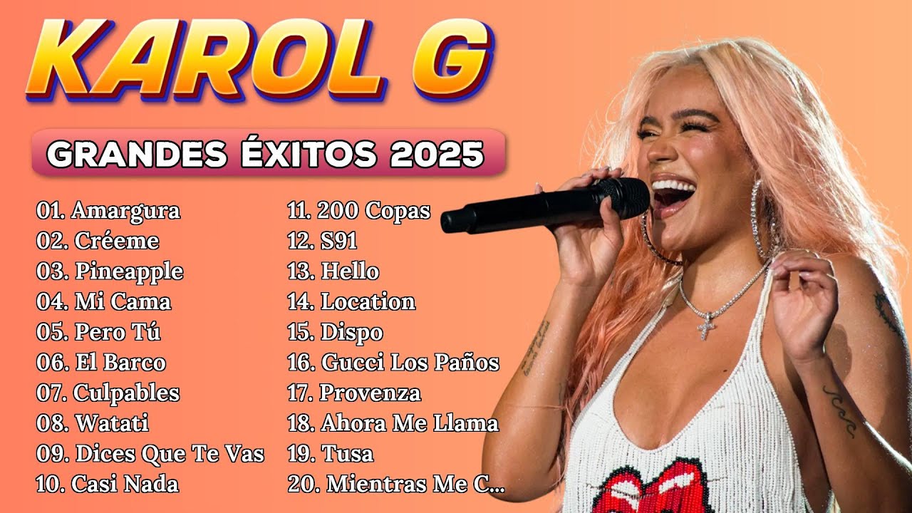 MIX REGGAETON 2025 - KAROL G MIX EXITOS 2025 - GRANDES EXITOS DE KAROL G - CANCIONES DE KAROL G ...