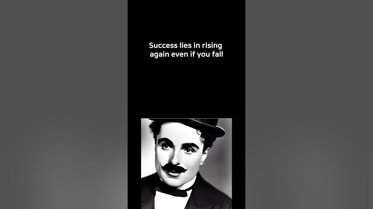 찰리 채플린 명언 5가지 Charles Chaplin Quotes Youtube