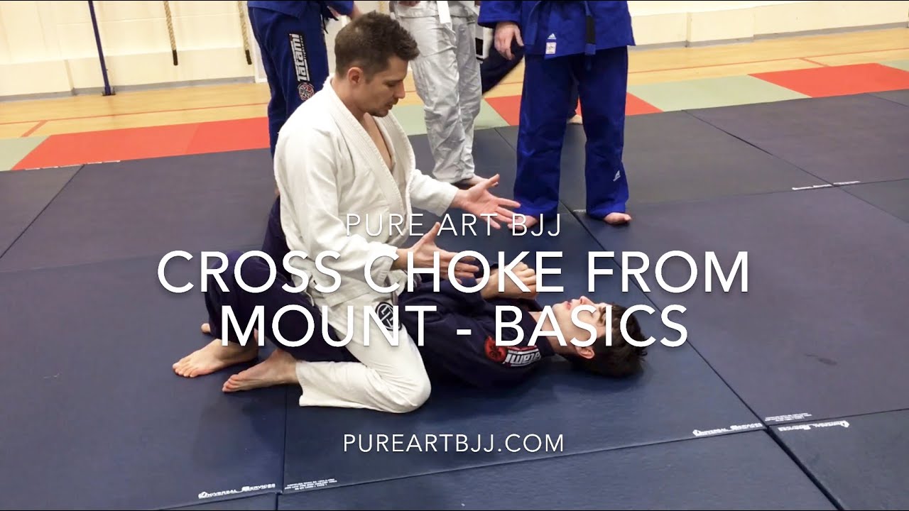 Cross Collar Choke from Mount - Mount Submission Series Pt 1 - YouTube
