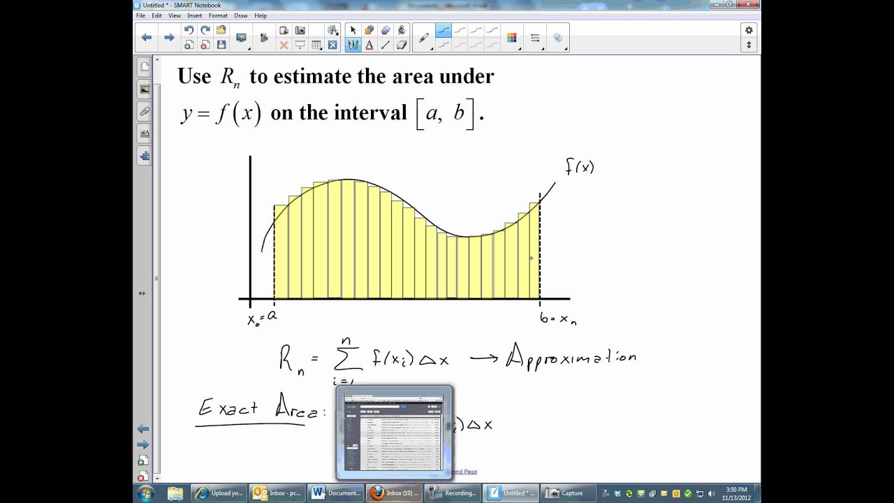 04.3 - Areas, Sigma Notation, and Definite Integrals - YouTube