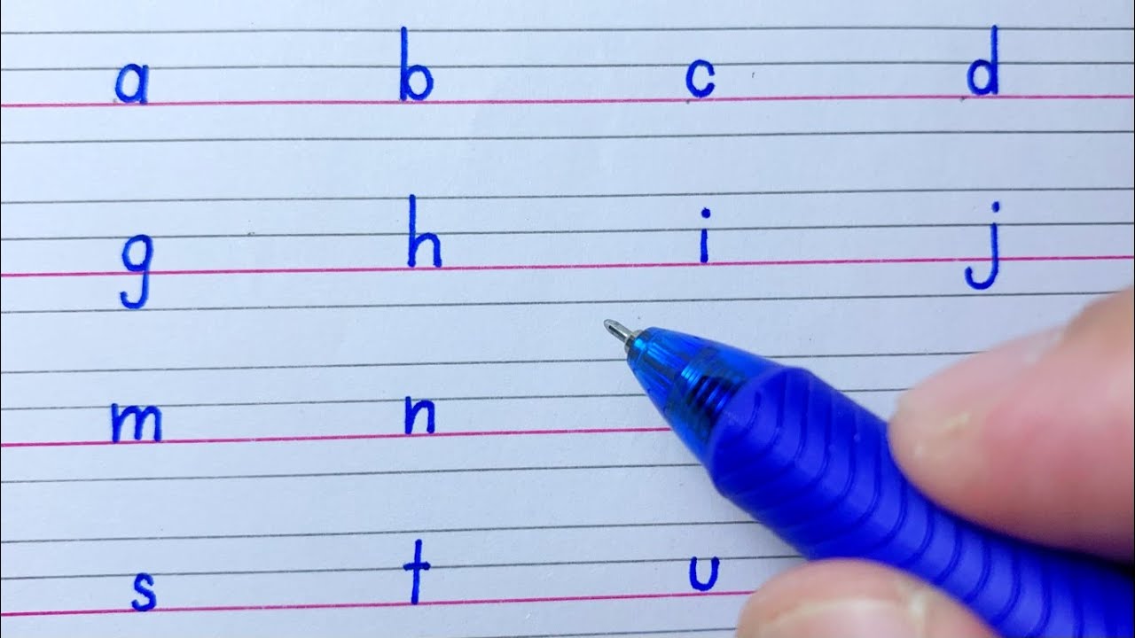 How to write small letters a to z | English alphabets a to z | chhoti ...