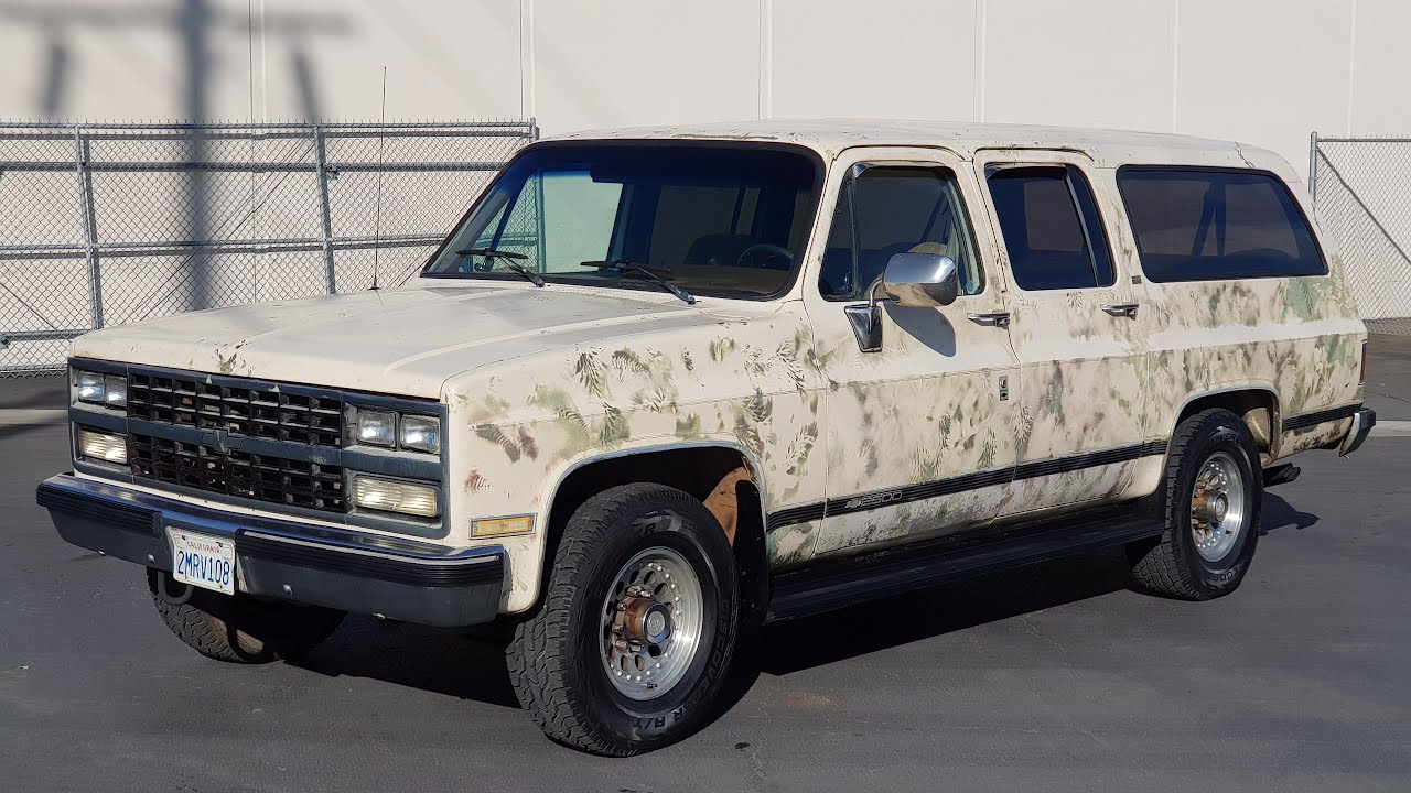 1989 Chevrolet Suburban Beige - YouTube